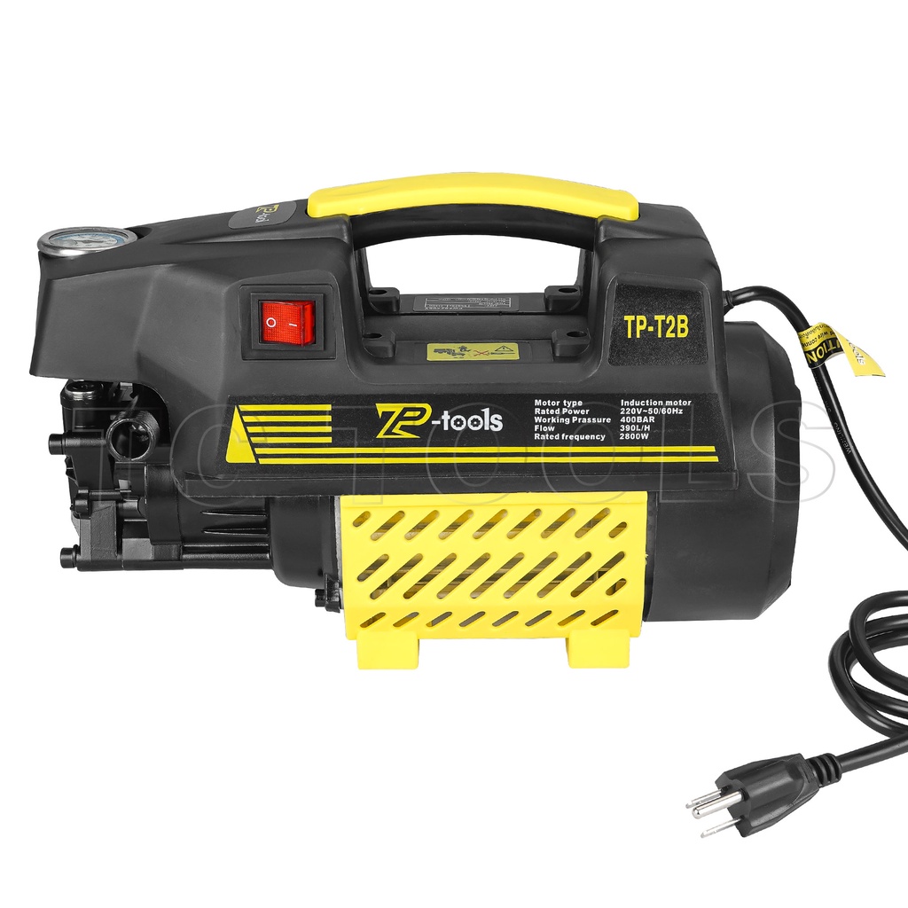 TP TOOLS เครื่องฉีดน้ำแรงดันสูง 400 บาร์ 2800 วัตต์ เครื่องฉีดน้ําแรงดัน มอเตอร์เหนี่ยวนำดูดน้ำ ...