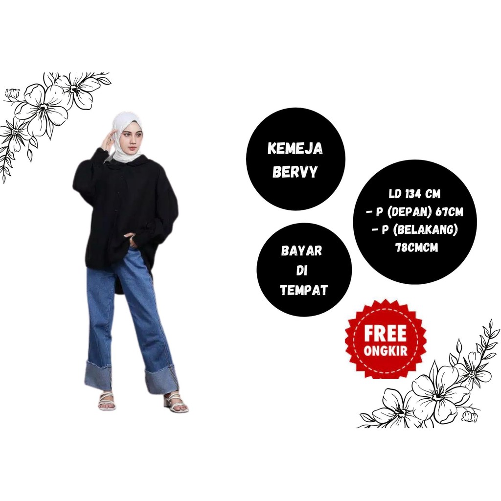 Bervy เสื้อเชิ้ตเสื้อเชิ้ตสําหรับผู้หญิง - trenfashion93.th - ThaiPick