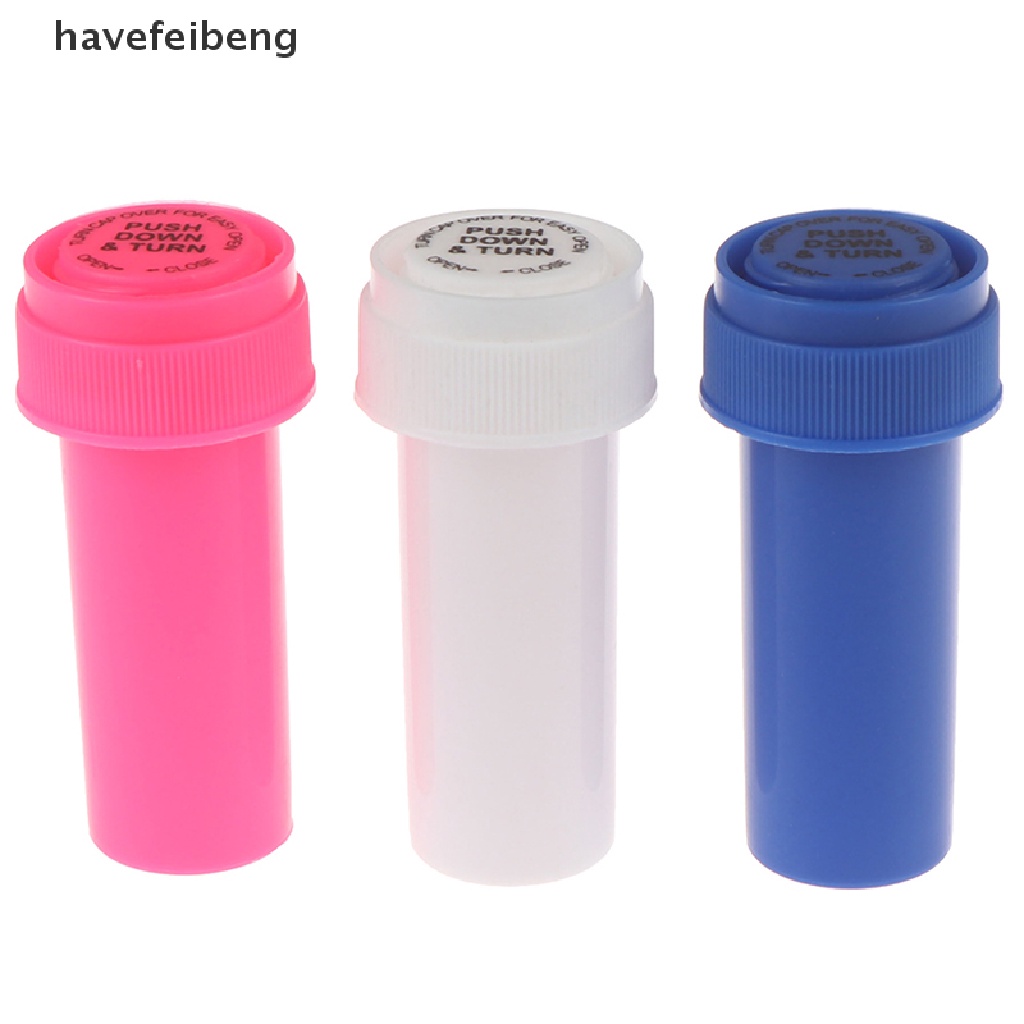 [HAVF] 29ML Plastic Push Down Turn Vial Container Weed Storage Stash ...