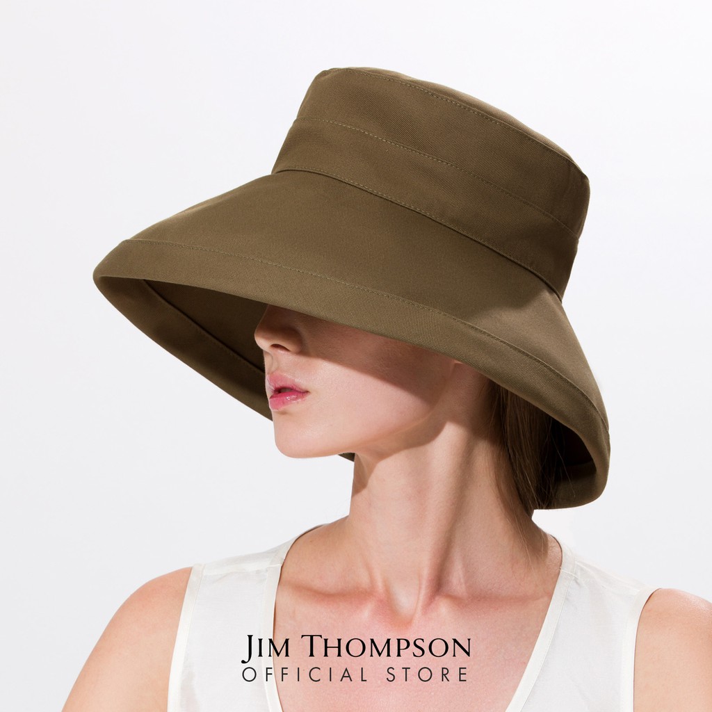 ♦Jim Thompson Canvas Hat / Sunhat (Army Green Color) จิม ทอมป์สัน หมวก ...