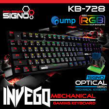 SIGNO Pro-Series KB-728 Invego Mechanical Gaming Keyboard Optical ...