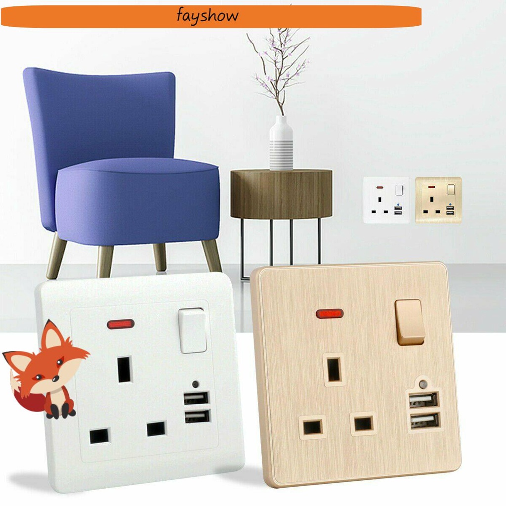 FAY New Plug Socket Quick Charging USB Charger Port Power Socket ...