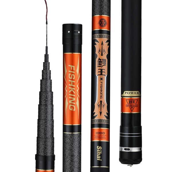 เบ็ดตกปลา King Sturgeon Carbon Cannon Rod Long Section Nesting Rod 8 9 ...