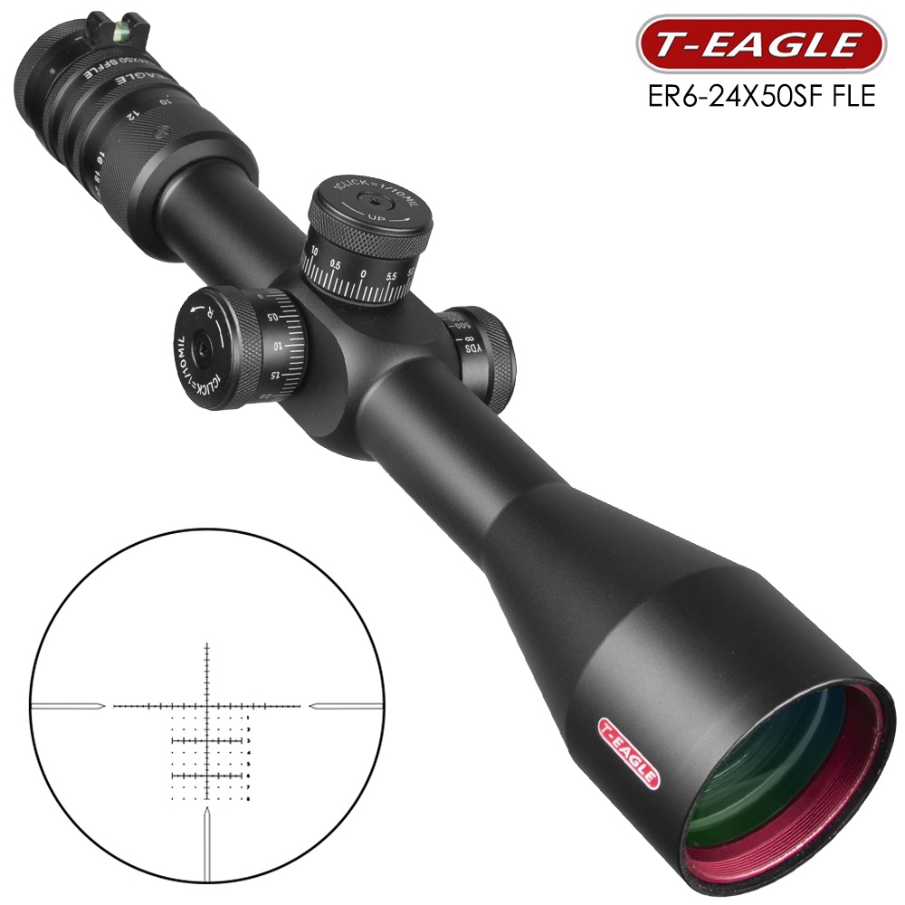 T-Eagle SFFLE 6-24x50 Riflescope Hunting Optical Scope Level Sights ...