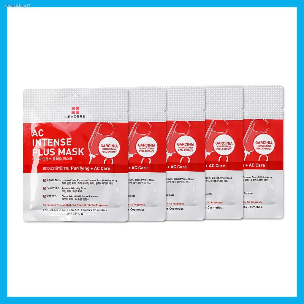 จัดส่งเฉพาะจุด จัดส่งในกรุงเทพฯแพ็คห้า Leaders AC Intense Plus Mask ...