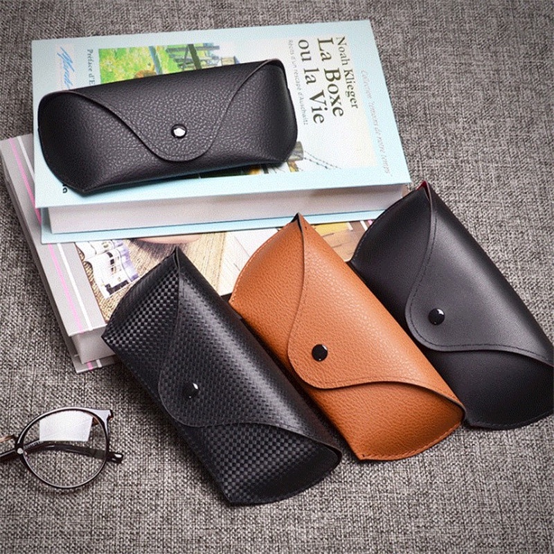 กรณีแว่นตาFashion ortable Men Women Glasses box Magnetic U Leather ...