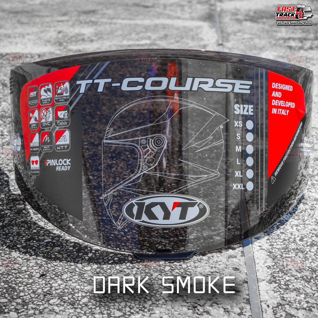 KYT VISOR ชิวหน้าเเต่งรุ่น tt course - fasttrack_superbike - ThaiPick