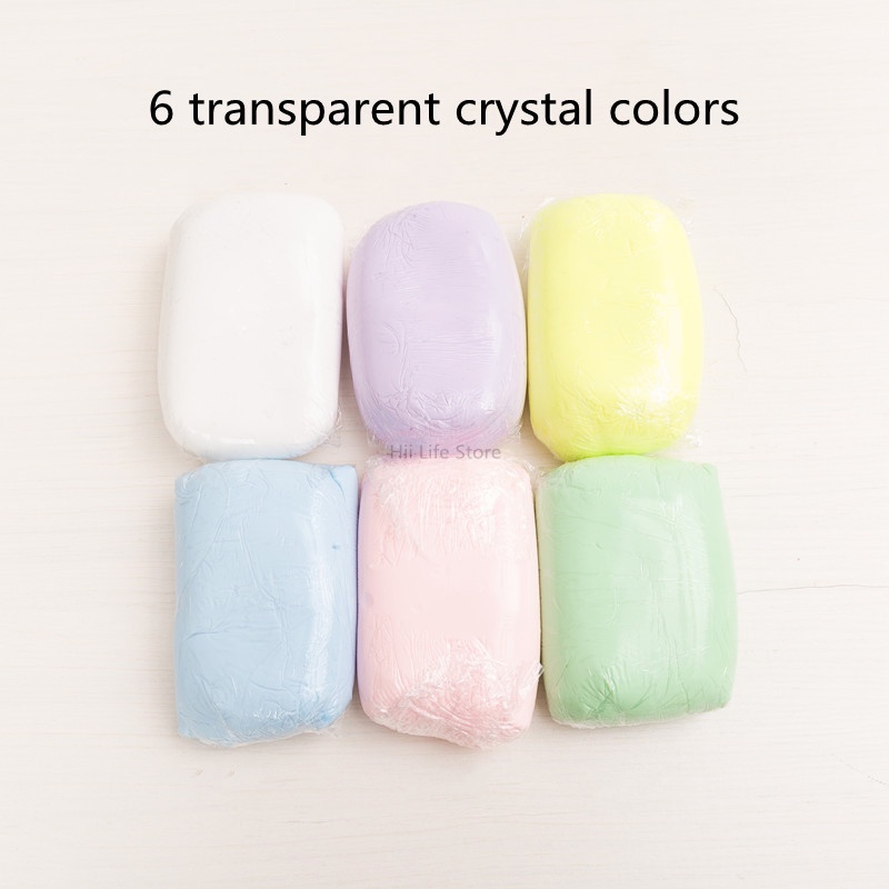 Local Stock500g Professional Crystal Resin Soft Clay No-Bake Polymer ...