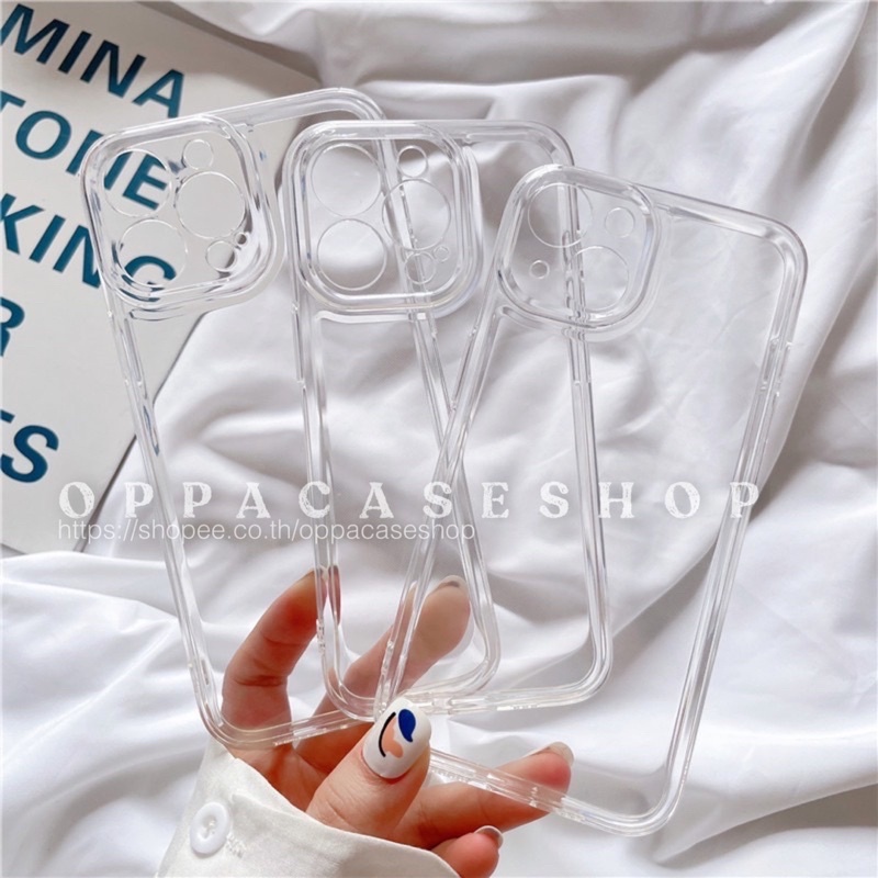 Silicone TPU Space clear case เคสใสคลุมเลนส์ เคสใสงานดี เคสใส เคสสำหรับ ...