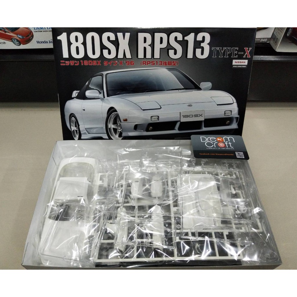 FUJIMI 1/24 Nissan 180SX RPS13 Late Type TYPE X '96 (โมเดลรถยนต์ Model DreamCraft) | Shopee Thailand