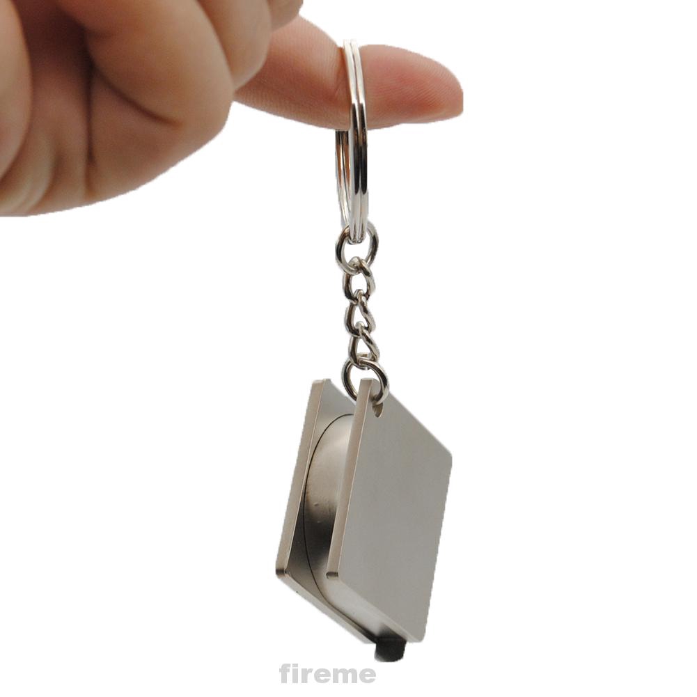 2019 Portable Alloy Practical Tape Measure Shape Keychain Tool ...