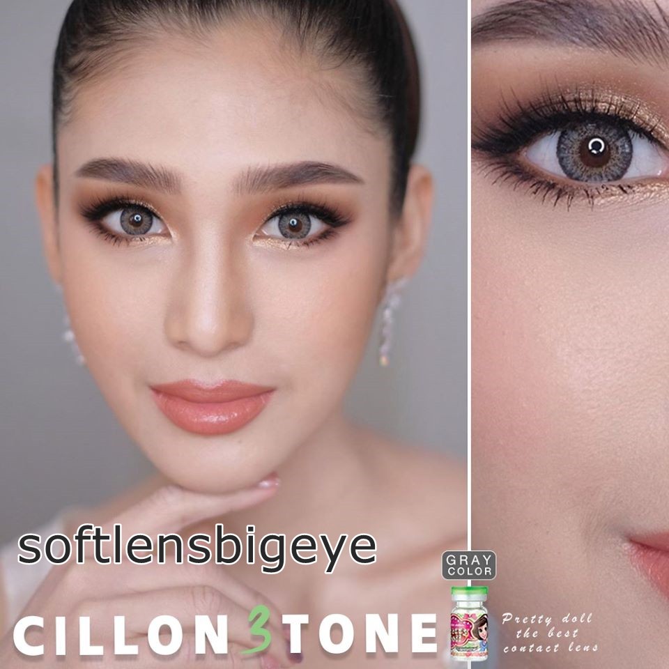 คอนแทคเลนส์ รุ่น Cillon 3tone ( Dia 14.5 ) ยี่ห้อ Pretty Doll ...