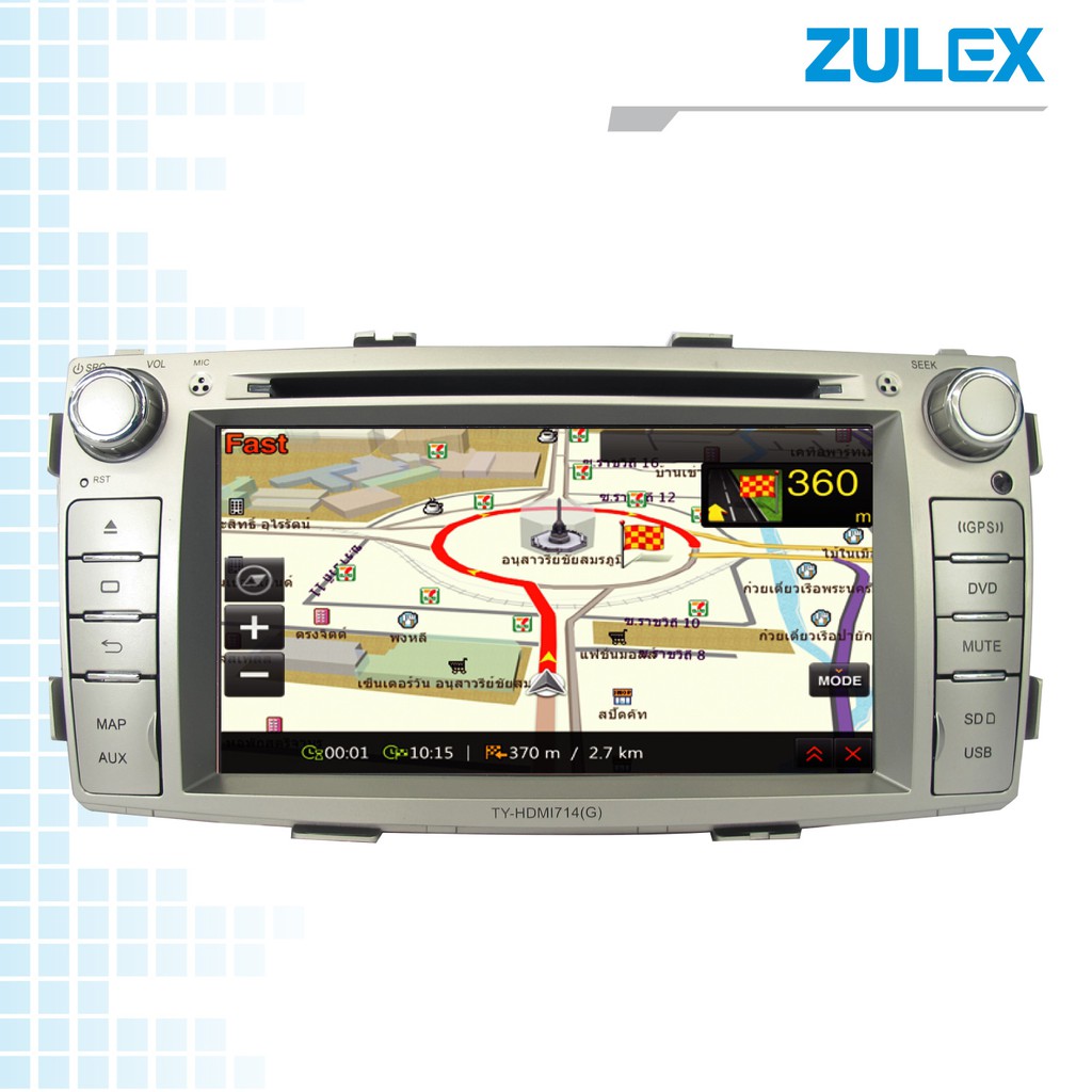 Zulex เครื่องเสียงติดรถยนต์ (กระบะ Hiluxfortuner Champ) รุ่น TY-HDMI714 ...