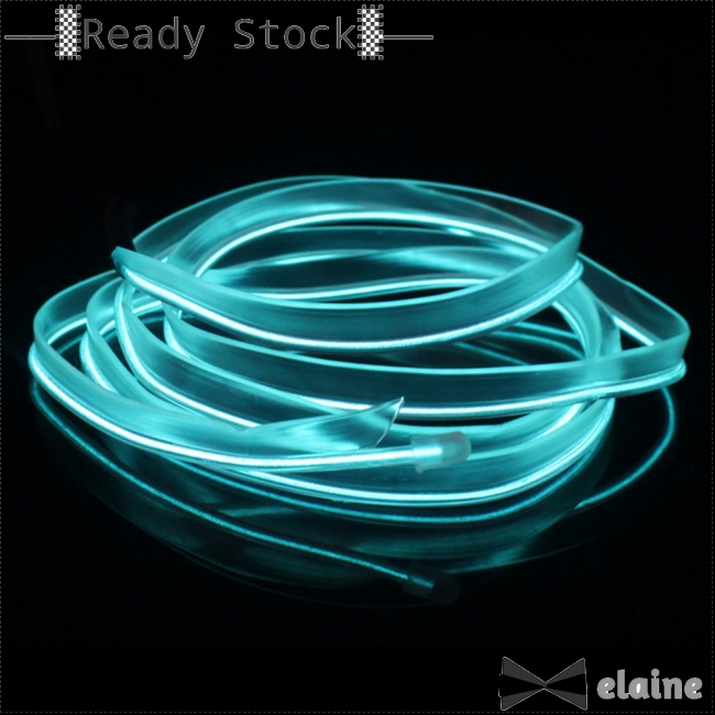 5M Flexible Neon Light Car EL Wire Rope Tube LED Strip Waterproof Party ...