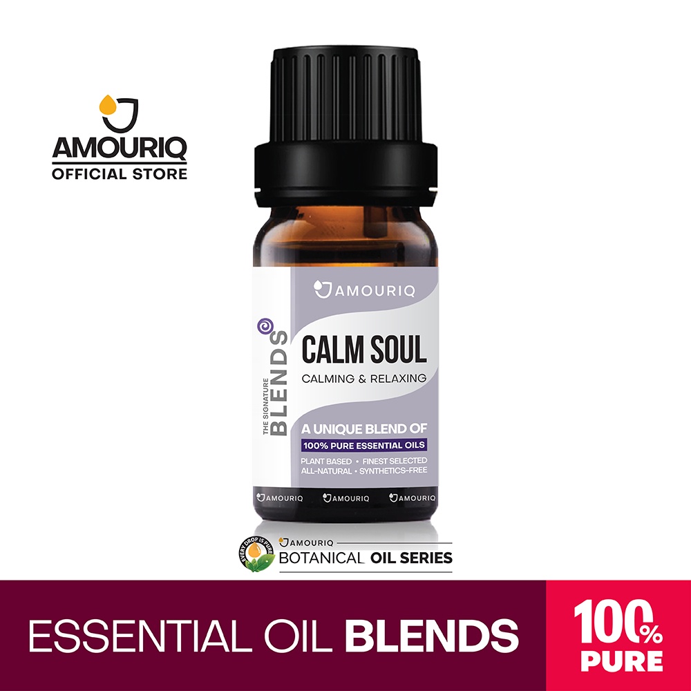 น้ำมันหอมระเหย บริสุทธิ์ แท้ 100 Pure Essential Oil Blend CALM SOUL Aromatherapy Diffuser อโรมา ...