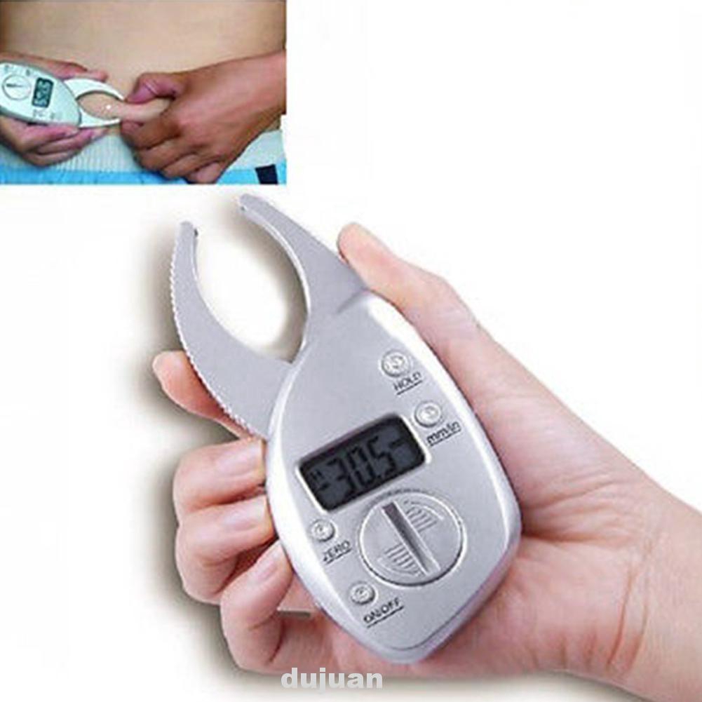 Body Fat Mass Caliper Skin Measuring Digital Tester Weight Loss ...