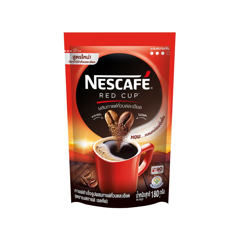NESCAFÉ Red Cup Coffee เนสกาแฟ เรดคัพ สูตรออริจินัล ผสมกาแฟคั่วบด ...