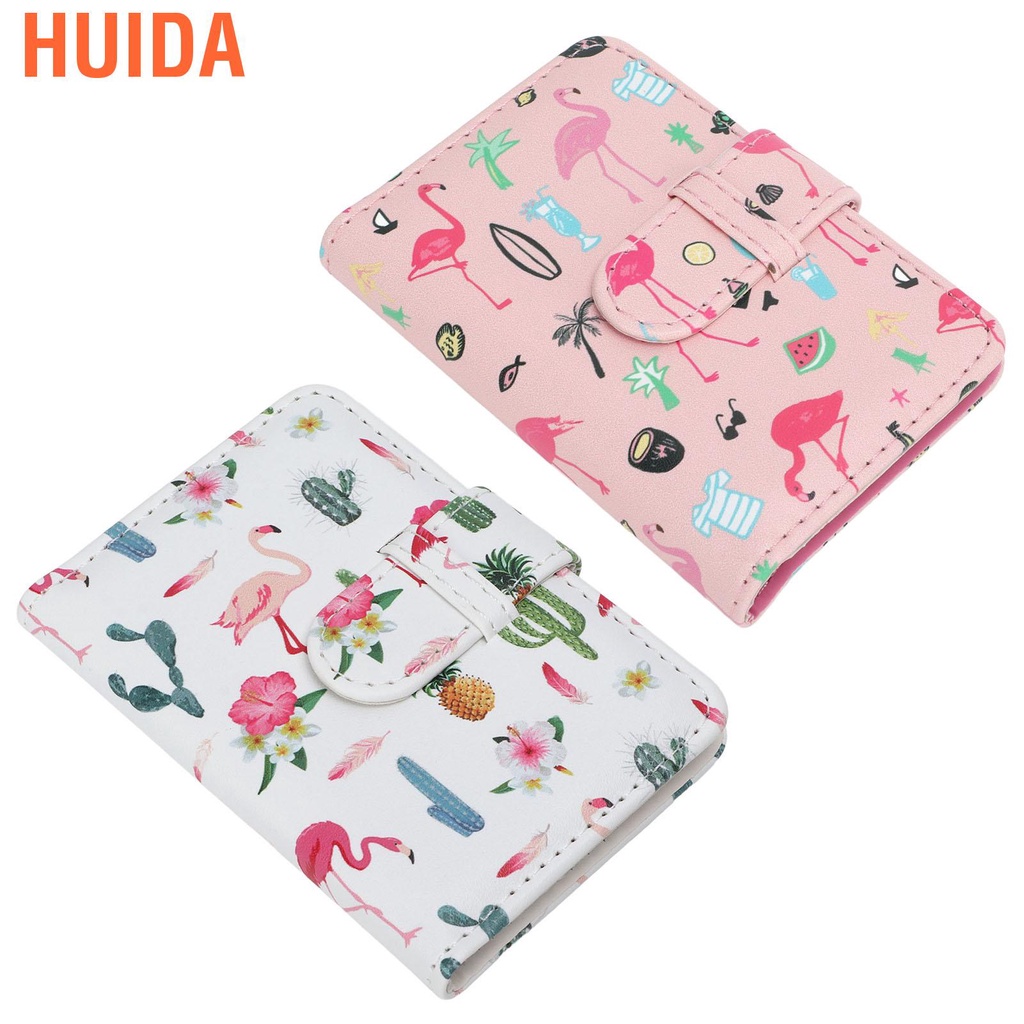 Huida Wallet Album PU Leather Photo Portable 20 Pockets for Household ...