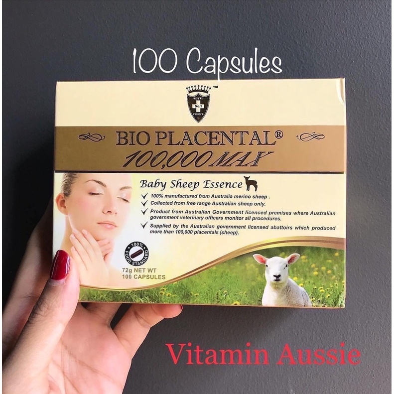 Bio Placental 100000 Max 100 Capsules รกแกะเข้มข้นสูงสุด | Shopee Thailand