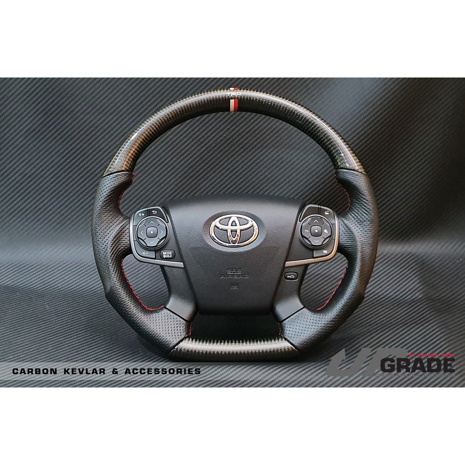 พวงมาลัย Camry ACV 50 Custom ลาย Kevlar ผ้าแท้ | Shopee Thailand