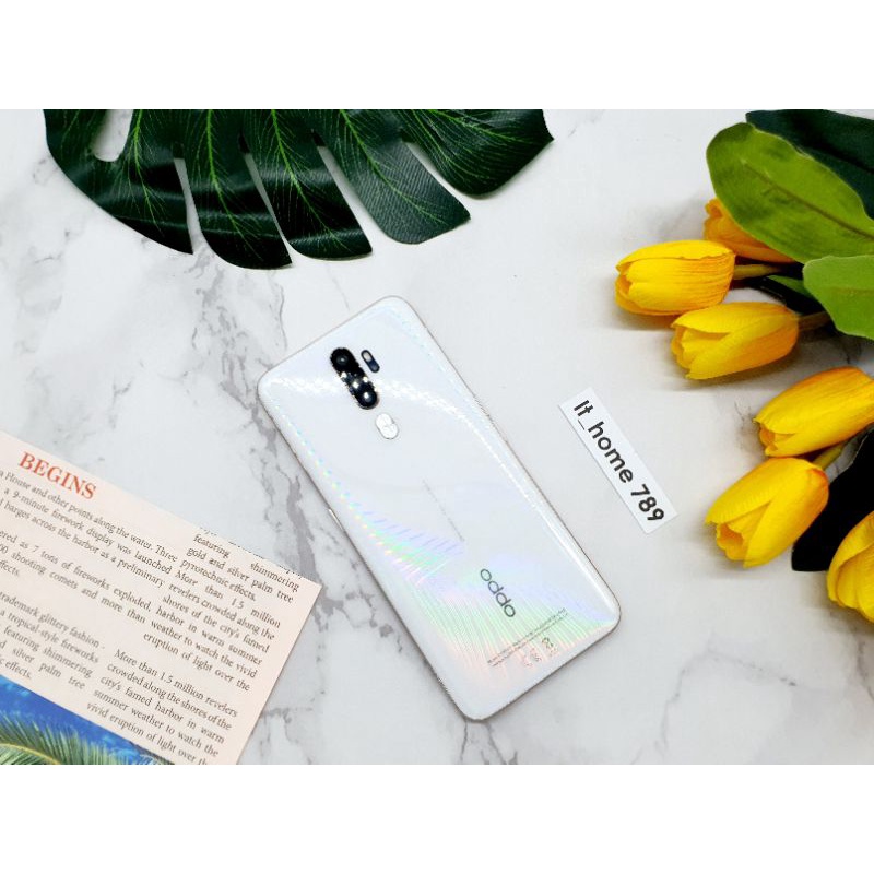 OPPO A5 2020สีขาว แรม3 รอม 64 gb Cpu snapdragon 665 สแกนนิ้ว สแกนใบหน้า ...