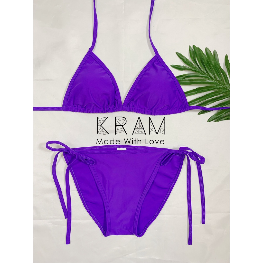 ชุดว่ายน้ำบิกินี่ผูกคอผูกหลังมีฟองน้ำM2XL NSBW - m2rg40itv6 - ThaiPick