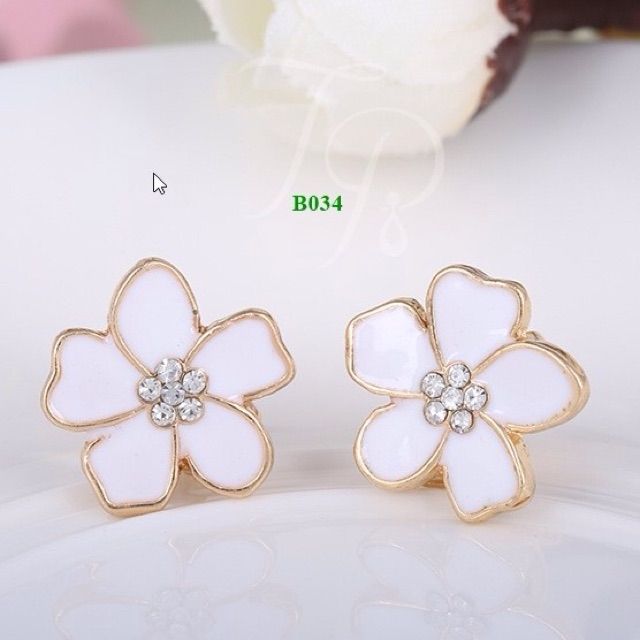 พร้อมส่งต่างหูหนีบรหัส B034 | Shopee Thailand