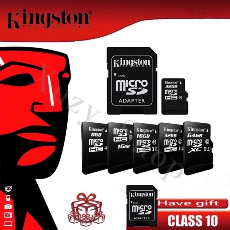 เมมโมรี่การ์ด Kingston Micro SD card Memory Card2GB 4GB 8GB 16GB 32GB ...