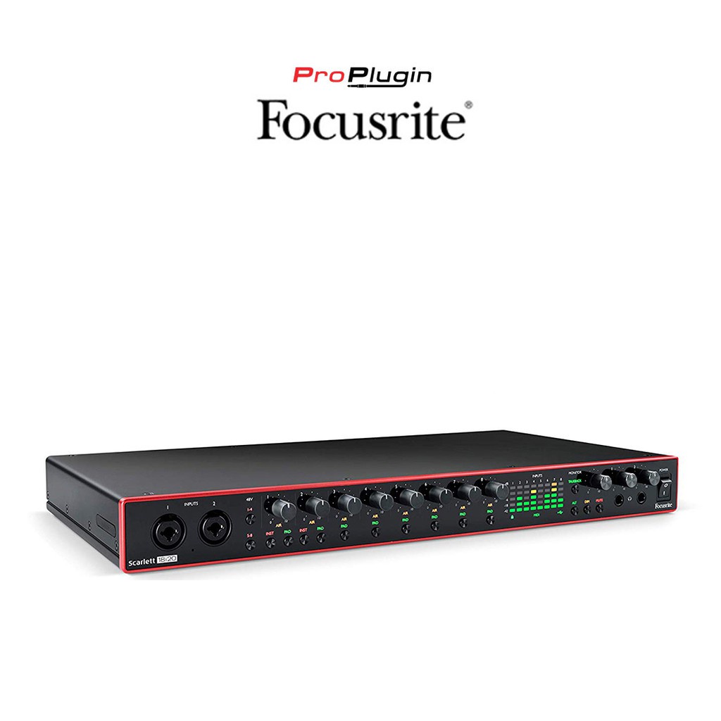 Focusrite Scarlett 18i20 (Gen 3) ออดิโออินเตอร์เฟส อุปกรณ์บันทึกเสียง โฮมสตูดิโอ 18in20out USB ...
