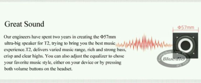 หูฟังบลูทูธ4.1 Bluedio T2 แท้100 Dynamics Bluetooth4.1 - kanematsu - ThaiPick
