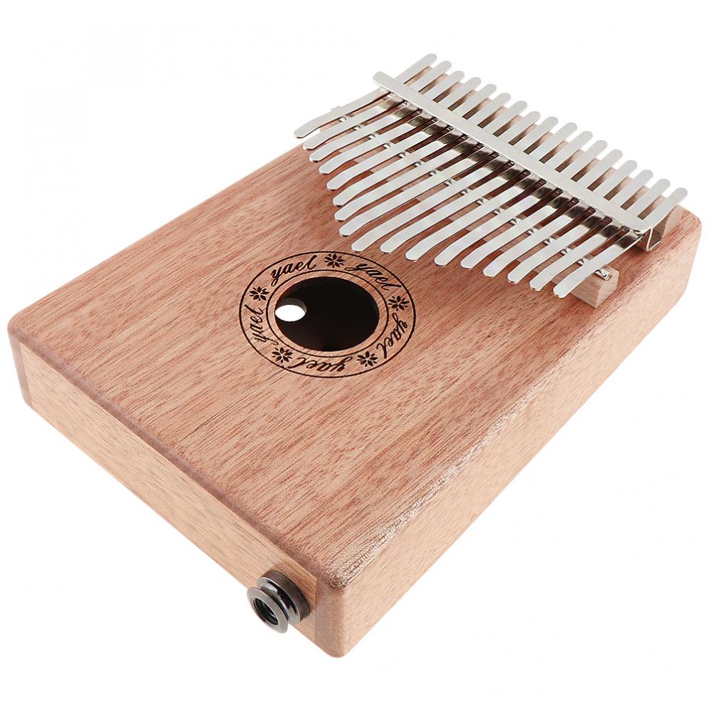 17 Key Electroacoustic Kalimba Solid Mahogany sweet sounding Thumb ...
