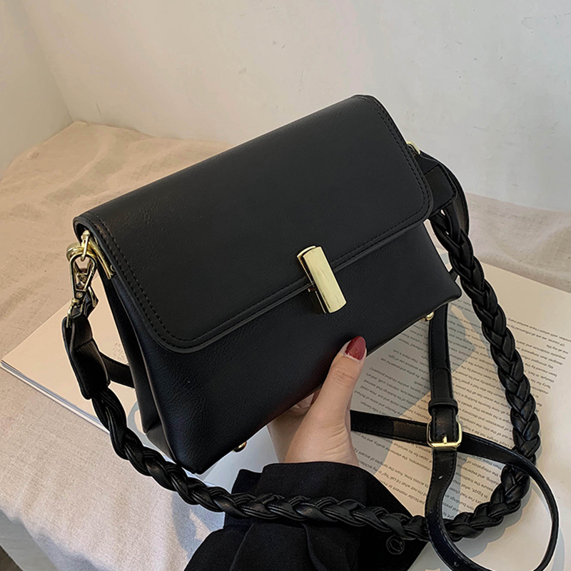 Retro small bag women's bag fashion ins Single Shoulder Messenger Bag ...