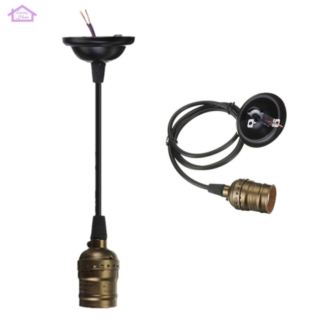 4 Pack E27 Socket Screw Bulbs Edison Retro Pendant Lamp Holder With ...