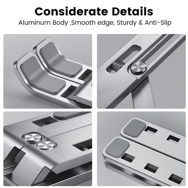 Portable Laptop Stand Aluminum Notebook Support Computer Bracket Holder ...