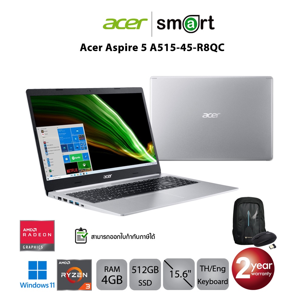 Acer Aspire 5 A515-45-R8QC Ryzen 3 5300U/4GB/512GB/15.6/Win11 (Silver ...