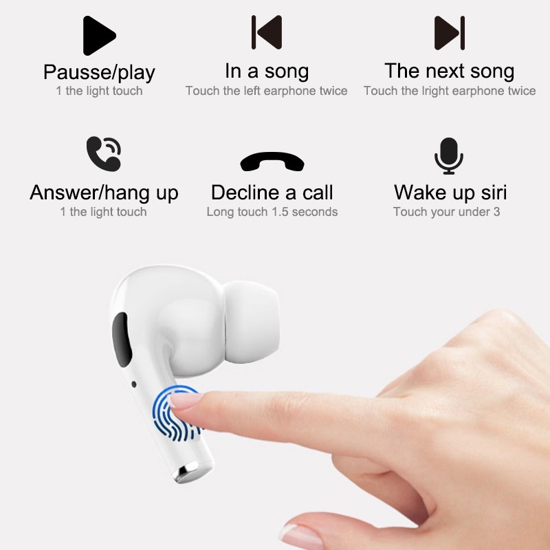 Ready Stock Wireless Earphone Pro with Wireless Charging Case Mic ...