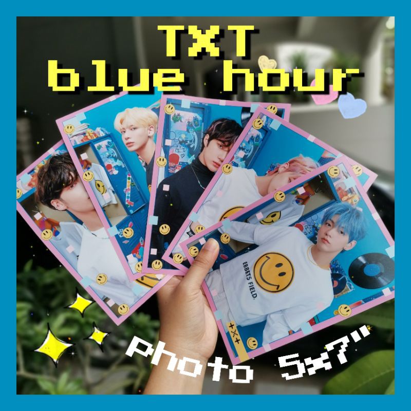 TXT - blue hour รูป 5x7 นิ้ว kpop | Shopee Thailand