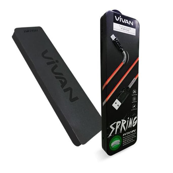 สายเคเบิ้ลข้อมูล Vivan Fl 100 2.4 A 1 เมตรสําหรับ Iphone 5 6 7 ...