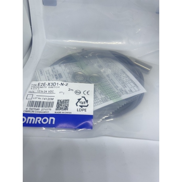 พร้อมส่ง E2E-X3D1-N-Z เป็นพร็อกซิมิตี้เซ็นเซอร์จับโลหะ 2สาย DC M12 ชนิด No ระยะจับ 3มิล ราคา580 ...