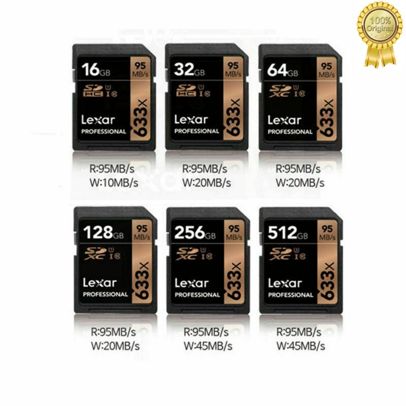 High sales Lexar SD Card 64G512GB256GB128GB64GB32GB16GB SD Card Memory ...