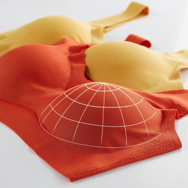 ชุดชั้นใน No steel ring gathered small bra bra anti-glare tube top ...