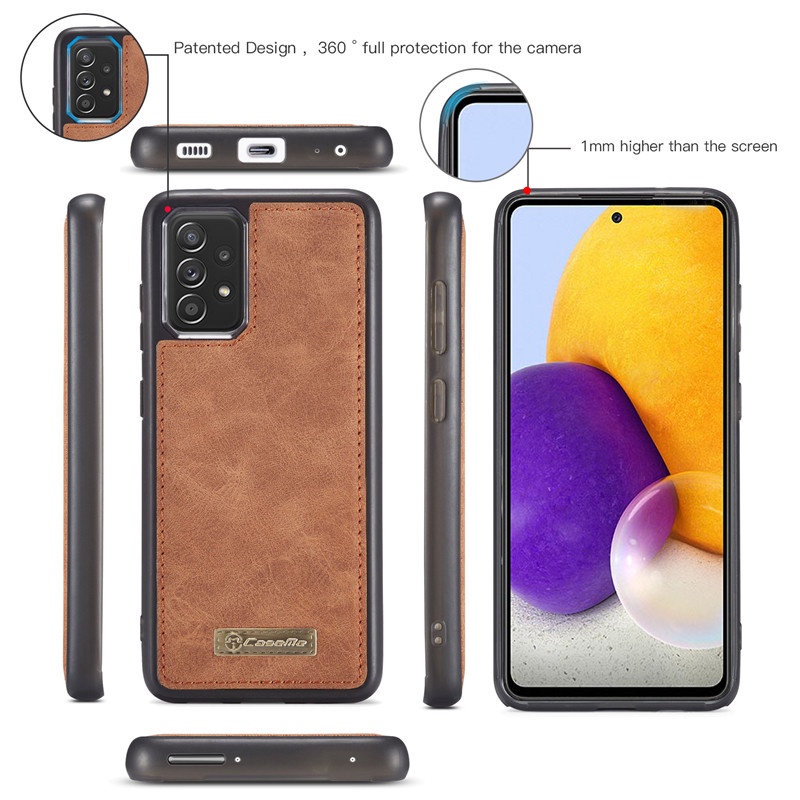 Luxury Leather Flip Phone Case For Samsung Galaxy A72 A52 S22 S21 Ultra S20 Plus S10 S9 Note 20 ...