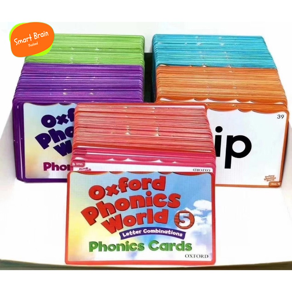 *ส่งทุกวัน *แฟลชการ์ด Flash cards Oxford Phonics worlds จำนวน 511 ใบ เล ...
