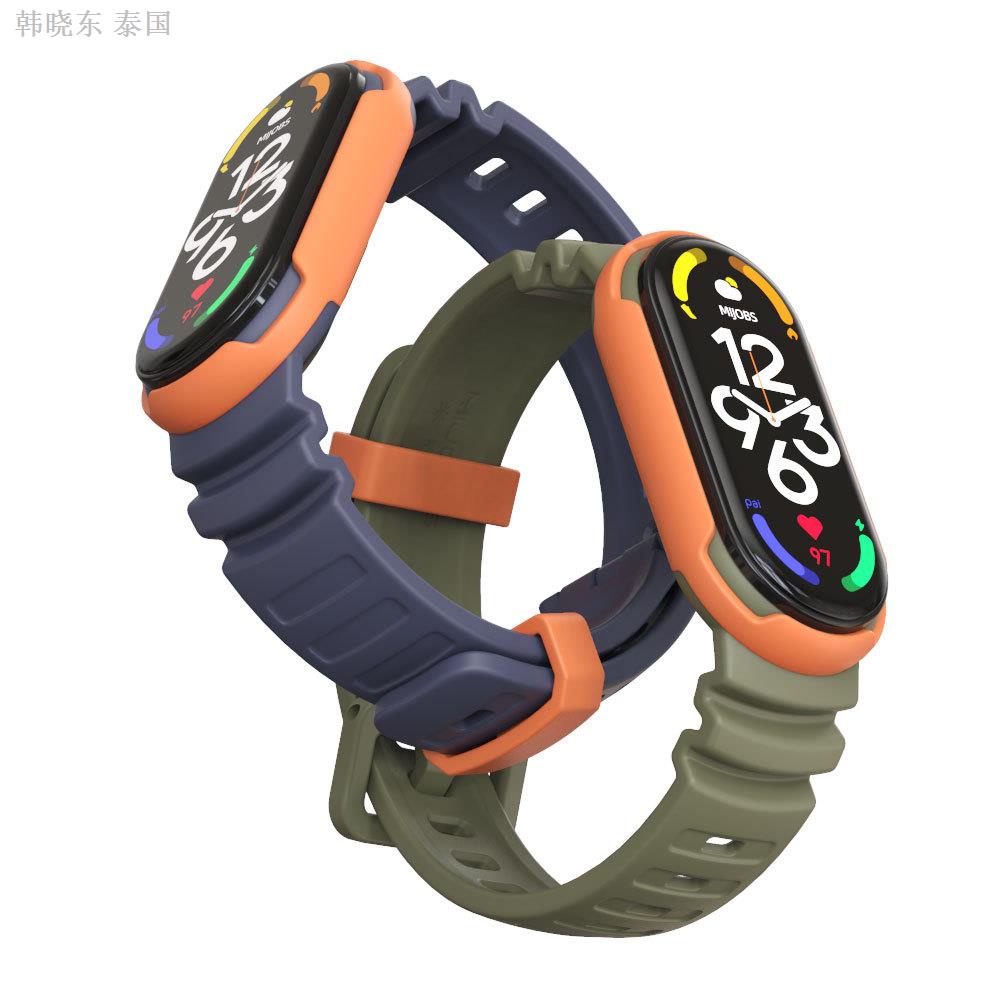 Mibus สายนาฬิกาข้อมือ สองสี สําหรับ millet band 7 strap 6 5 NFC ...