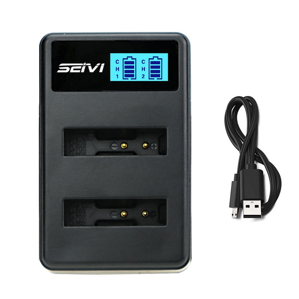 LCD USB Dual Charger for Ricoh D LI92 DLI92 DB 100 DB100 DB 110 DB110 ...