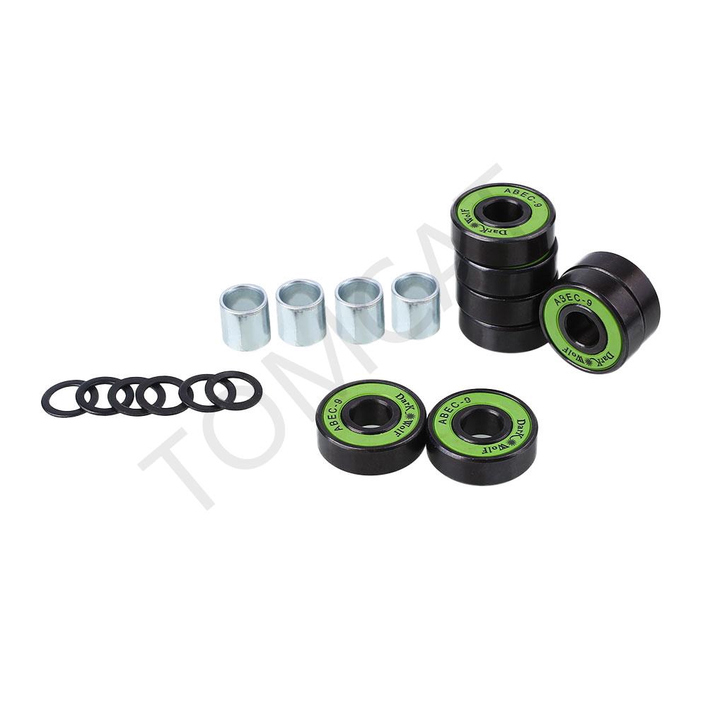 8pcs Skateboard Longboard Roller Skate Accessories Bearings Washer Kit ...