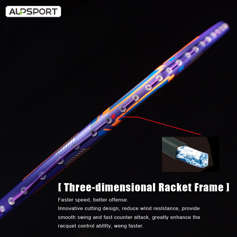 ALP GJ 10U แบดมินตัน 22-35Lbs G6 ไม้แบดมินตันฟูลคาร์บอนน้ำหนักเบาพิเศษ ...