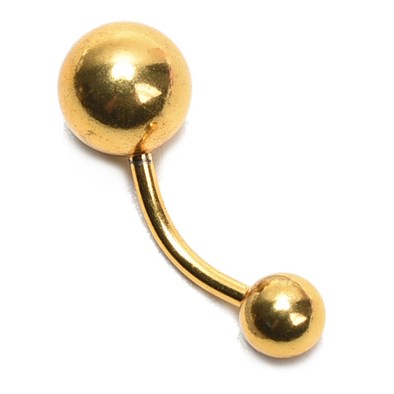 {brightnesshegemony}New Gold Black Silver Titanium Barbell Navel Belly ...