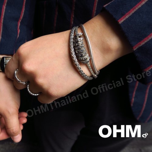 OHM Beads สร้อยข้อมือ Chunky Bracelet - Silver 925 Charm เครื่องประดับ บีด เงิน เแก้ว จี้ สร้อย ...