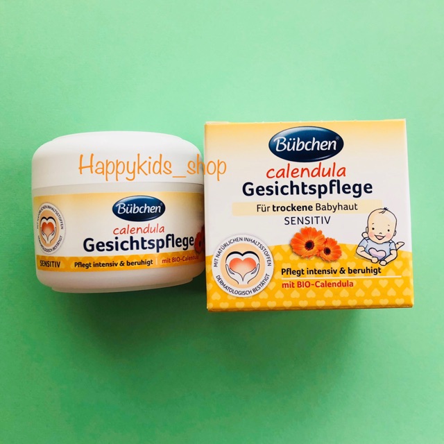 ครีมทาผิวหน้าเด็กและทารกจากเยอรมนี Bubchen sensitive Bio Calendula สำหรับผิวแห้งและบอบบาง ...
